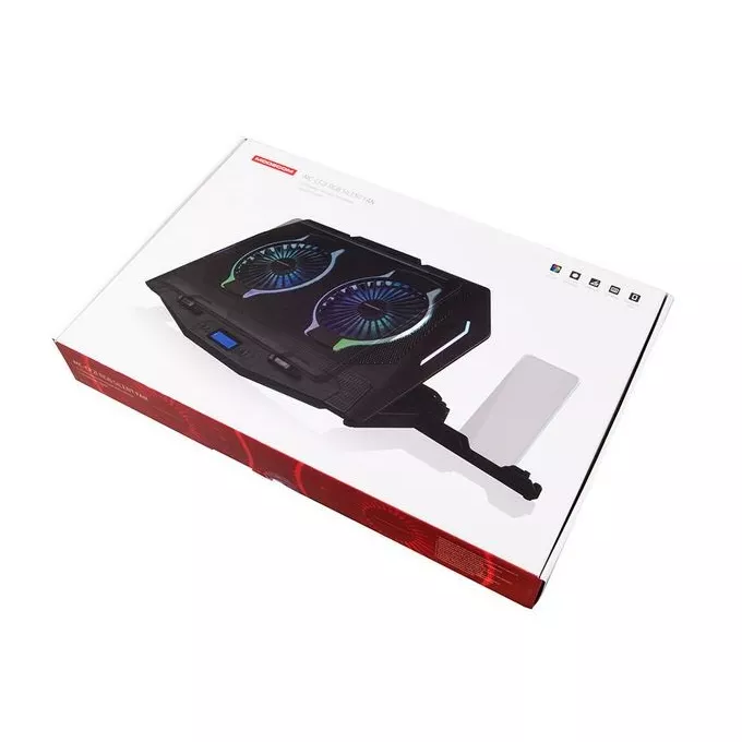 MODECOM Podstawka chłodząca pod laptopa CF21 RGB SILENT FAN Czarna ...
