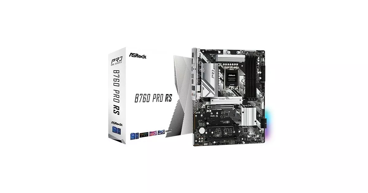 ASRock Płyta główna B760 Pro RS s1700 4DDR5 DP/HDMI/eDP M.2 ATX | Alsen.pl