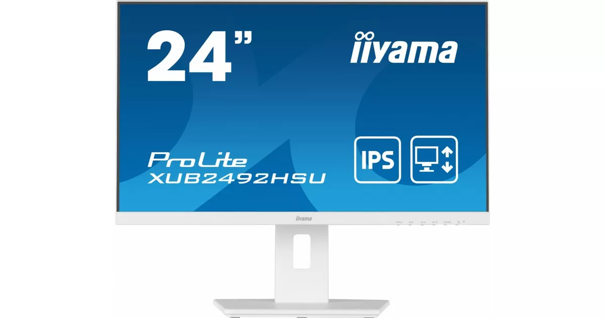 IIYAMA Monitor 23.8 cala XUB2492HSU-W5 IPS,HDMI,DP,VGA,USB,HAS(150mm ...