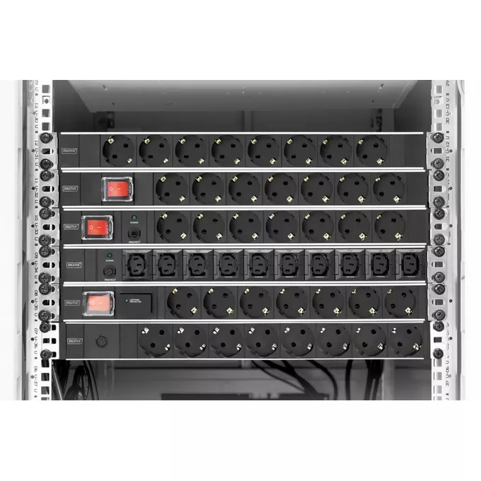 Digitus Listwa zasilająca PDU 19" Rack, 7x gniazdo schuko, 2.0m, 1x ...