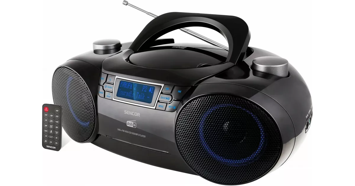 Sencor Boombox z DAB+ SPT 6500 odtwarzacz CD/MP3/USB/SD Bluetooth ...