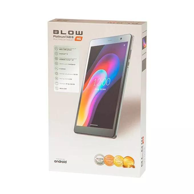 BLOW Tablet Platinum TAB8 4G + etui Kids różowe | Alsen.pl