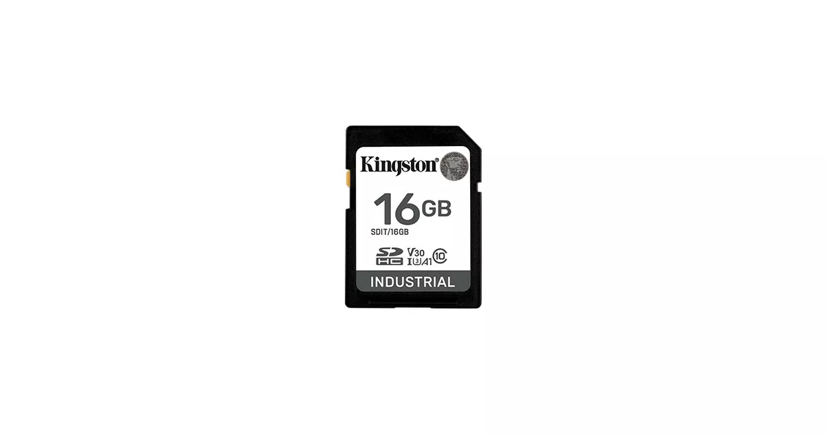 Kingston Karta pamięci SD 16GB Industrial C10 UHS-I U3 V30 A1 pSLC ...