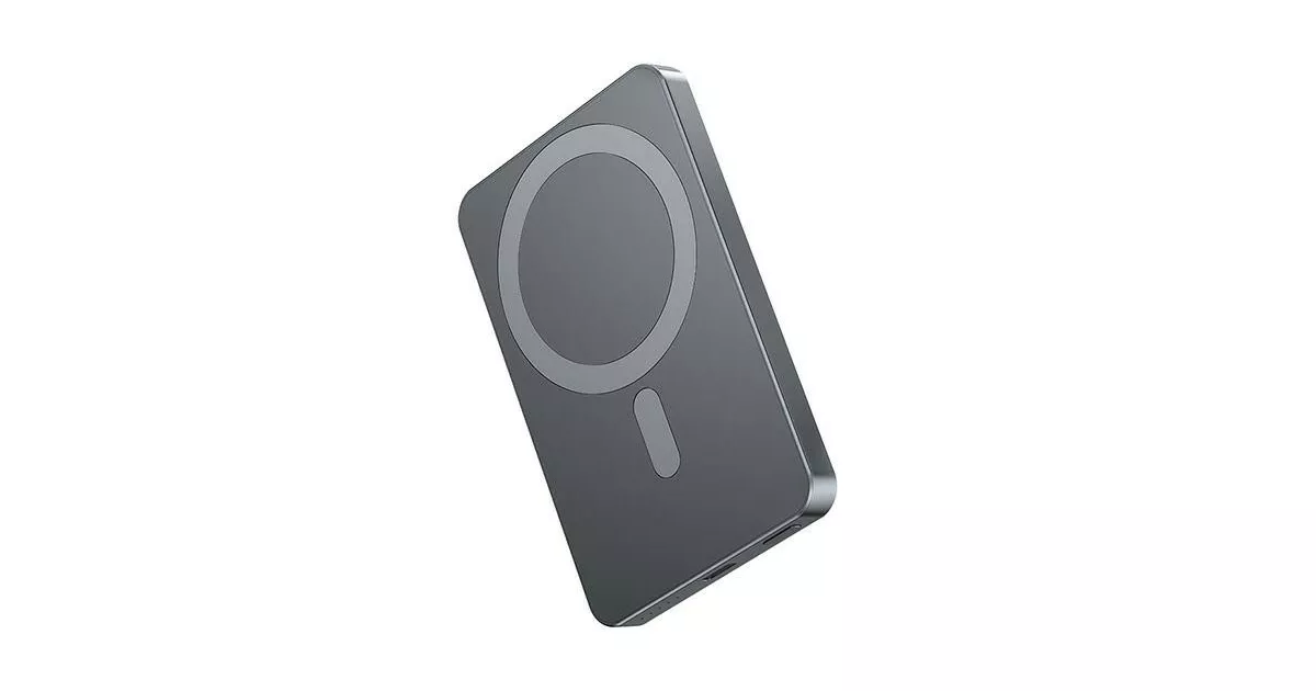 AWEI Powerbank indukcyjny MagSafe 5000mAh P112K Szary | Alsen.pl