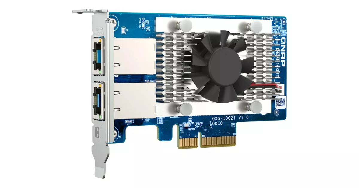 QNAP Karta sieciowa QXG-10G2T Dual-port 10G BASE-T 10Gb Net. Ex.Card ...