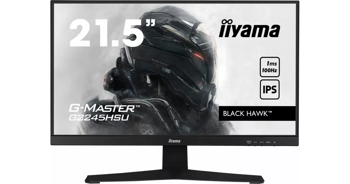 IIYAMA Monitor 22 cale G2245HSU-B2 IPS,FHD,100Hz,1ms,2xUSB,300cd | Alsen.pl