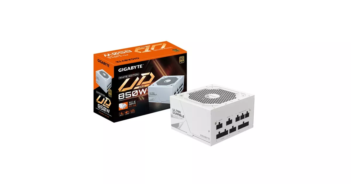 Gigabyte Zasilacz UD850GM PG5 850W 80plus GOLD PFC ATX biały | Alsen.pl