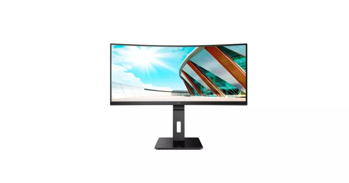 AOC Monitor CU34P2A 34 cale VA Curved 100Hz HDMIx2 DP regulacja ...