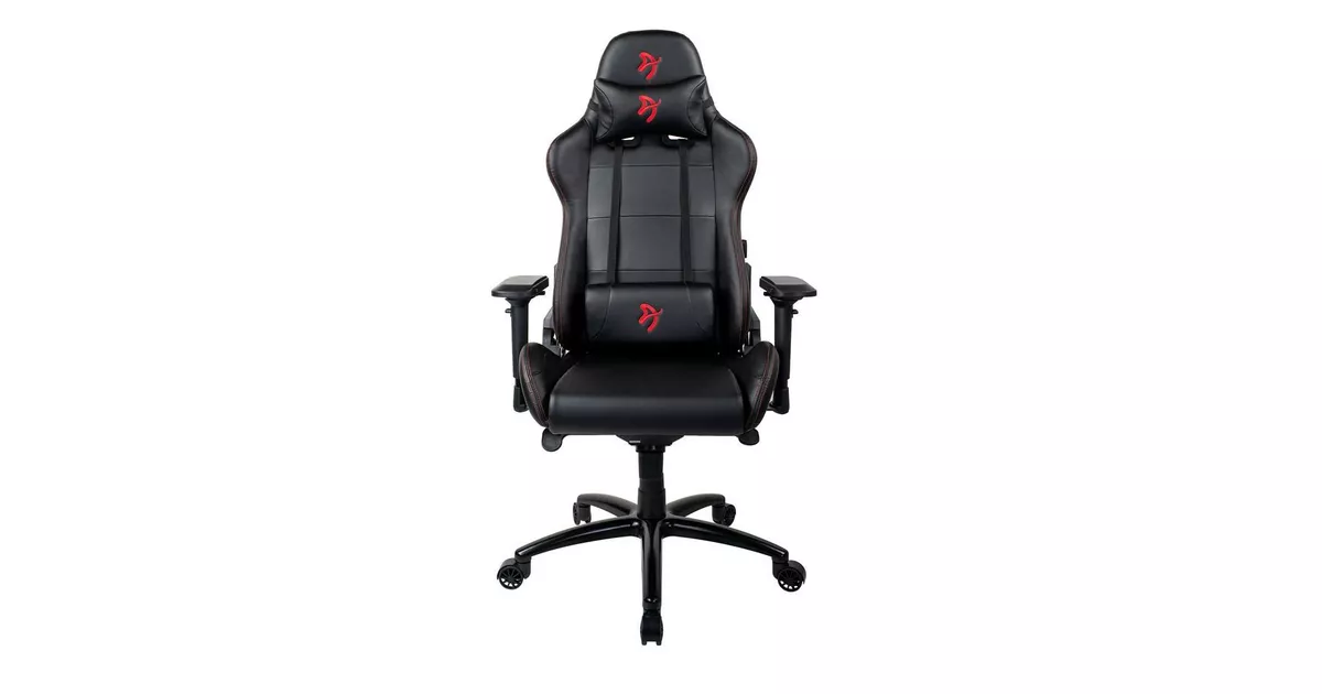 Arozzi Fotel dla graczy Verona Signature PU Czarny Czerwone Logo | Alsen.pl