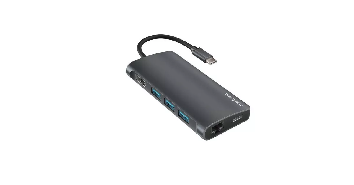 Natec Stacja dokująca Multi Port Fowler 2 USB-C PD, 3x USB 3.0, HDMI 4K ...