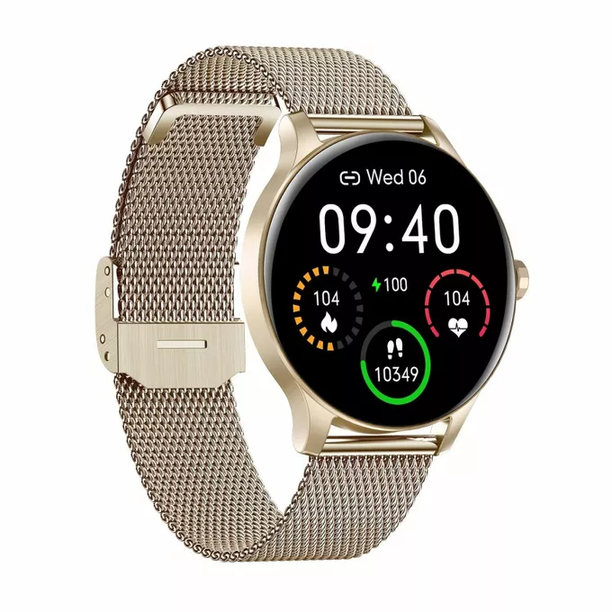 Garett Electronics Smartwatch Classy złoty stalowy | Alsen.pl